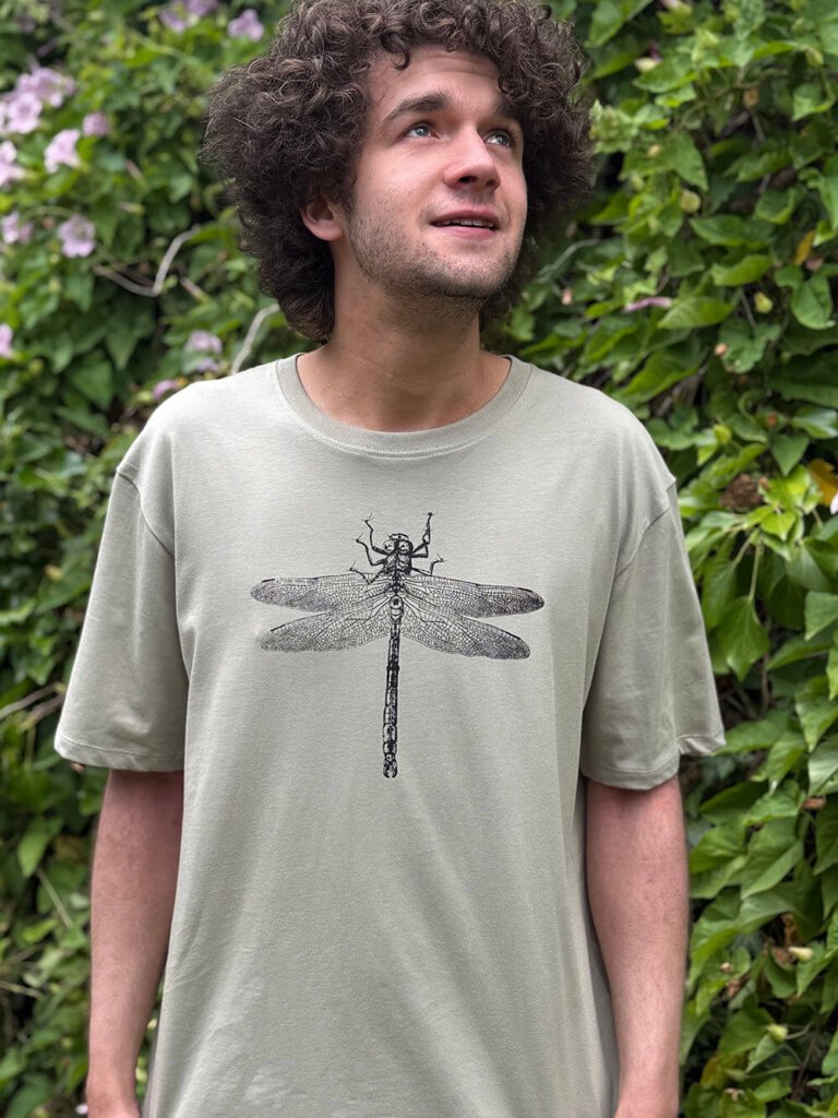 Dragonfly T-shirt | Lifeforms Art | Organic Cotton