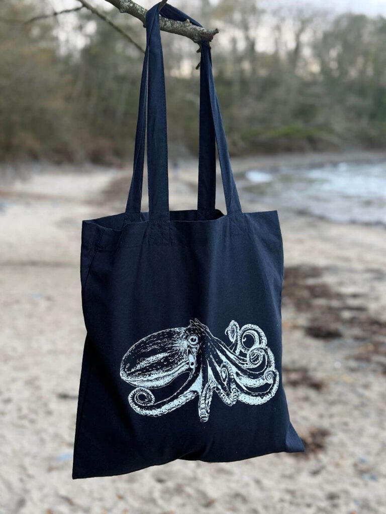 Horned Octopus Tote Bag | Lifeforms Art | Octopus Bag For Life